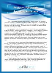 Find the Best Fellowship Personal Statement Sample Here
