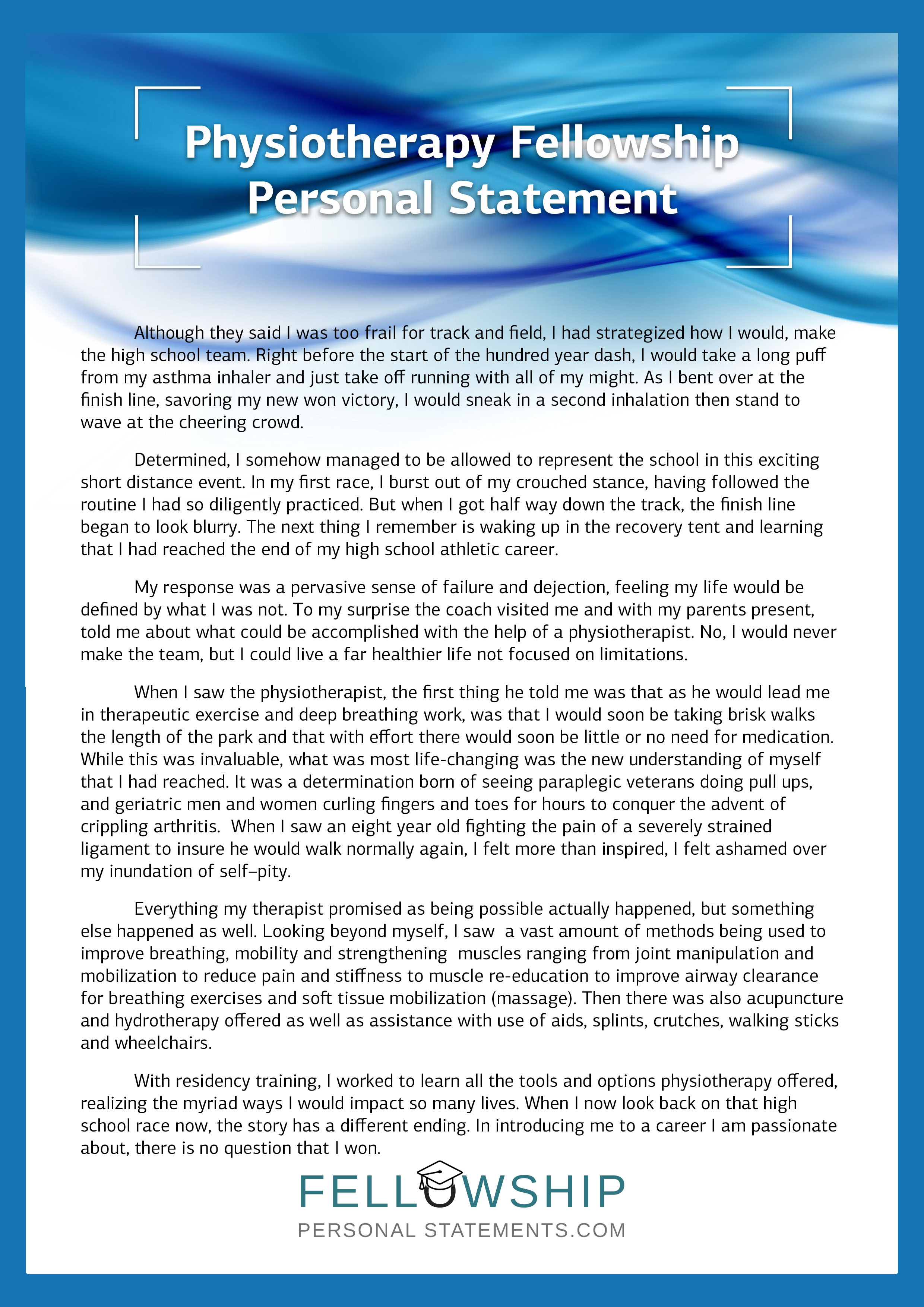 Find The Best Fellowship Personal Statement Sample Here